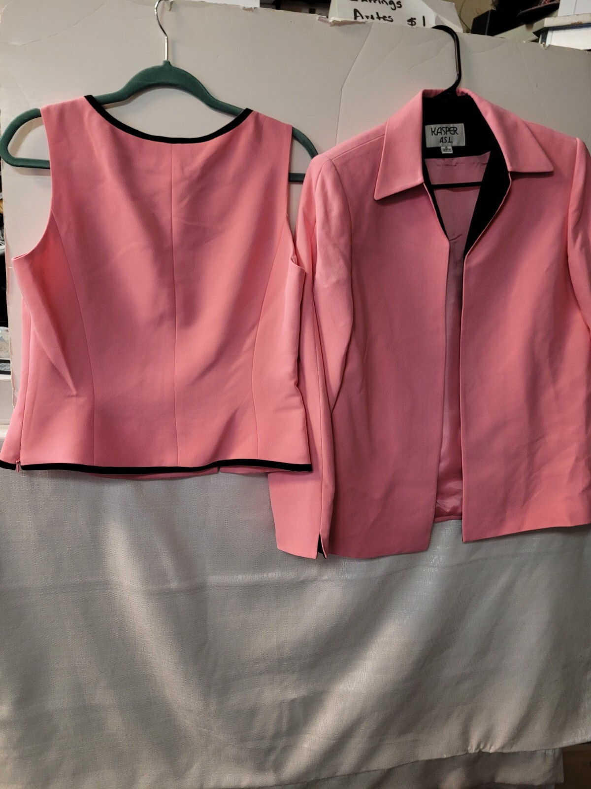 Kasper Women's 2PC Pink Tank Top and Blazer Size 10 | eBay