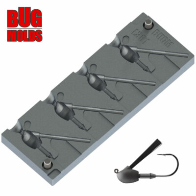 FishingSinkerMold AluminiumFishing Mold Lure making Lead Molds Tungsten ...