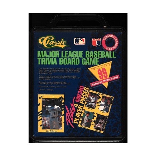 Classic Trivia Game Major League Baseball Trivia Board Game (1990 Ed ...