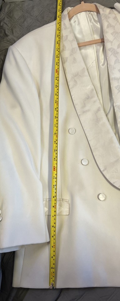 Vintage Men’s White Cream Oscar De La Renta Tux Blazer Jacket Formal ...