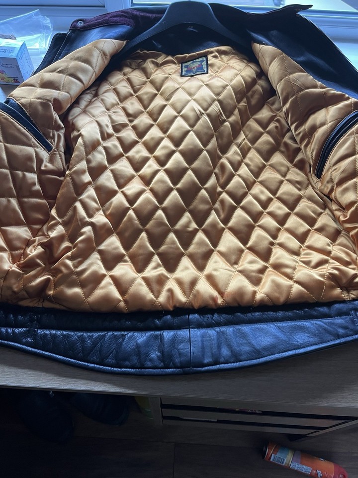 GOLD TOP, Top Quality British Made Motorcycle Leather Jacket, Cafe ...