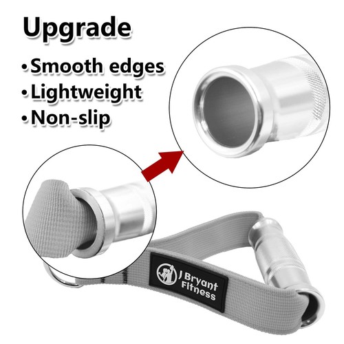 Fitness Metal Gym Handles for Cable Machine Attachment Heavy Duty ...