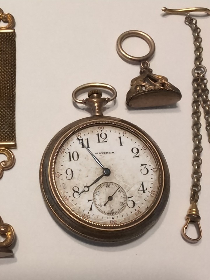 Lot of Antique Gold Filled Watch Chains Fobs Pocket Watch | eBay