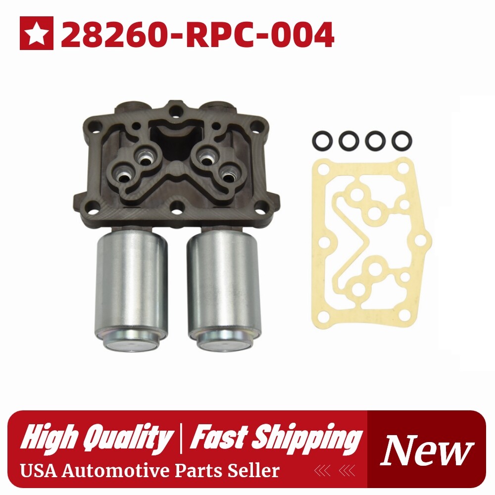 Transmission Dual Linear Solenoid+Gasket 28260-RPC-004 For Honda Civic ...