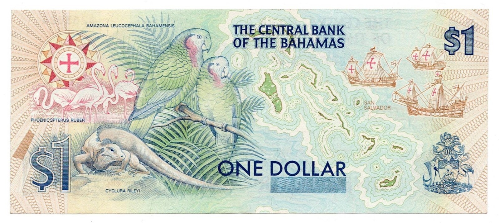 1992 BAHAMAS ONE DOLLAR NOTE - p50a XF | eBay