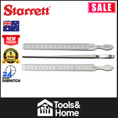 Starrett 270 Taper Gauge 0.3 - 4mm 0.010 - 0.150" Graduation 0.05mm - 0 ...