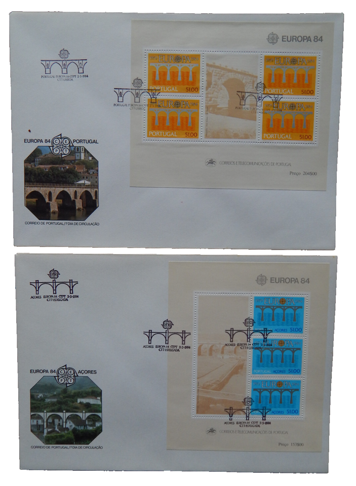 Portugal + Azoren/Madeira - ab 1981: Sammlung SM + Blöcke, alle auf FDC ...