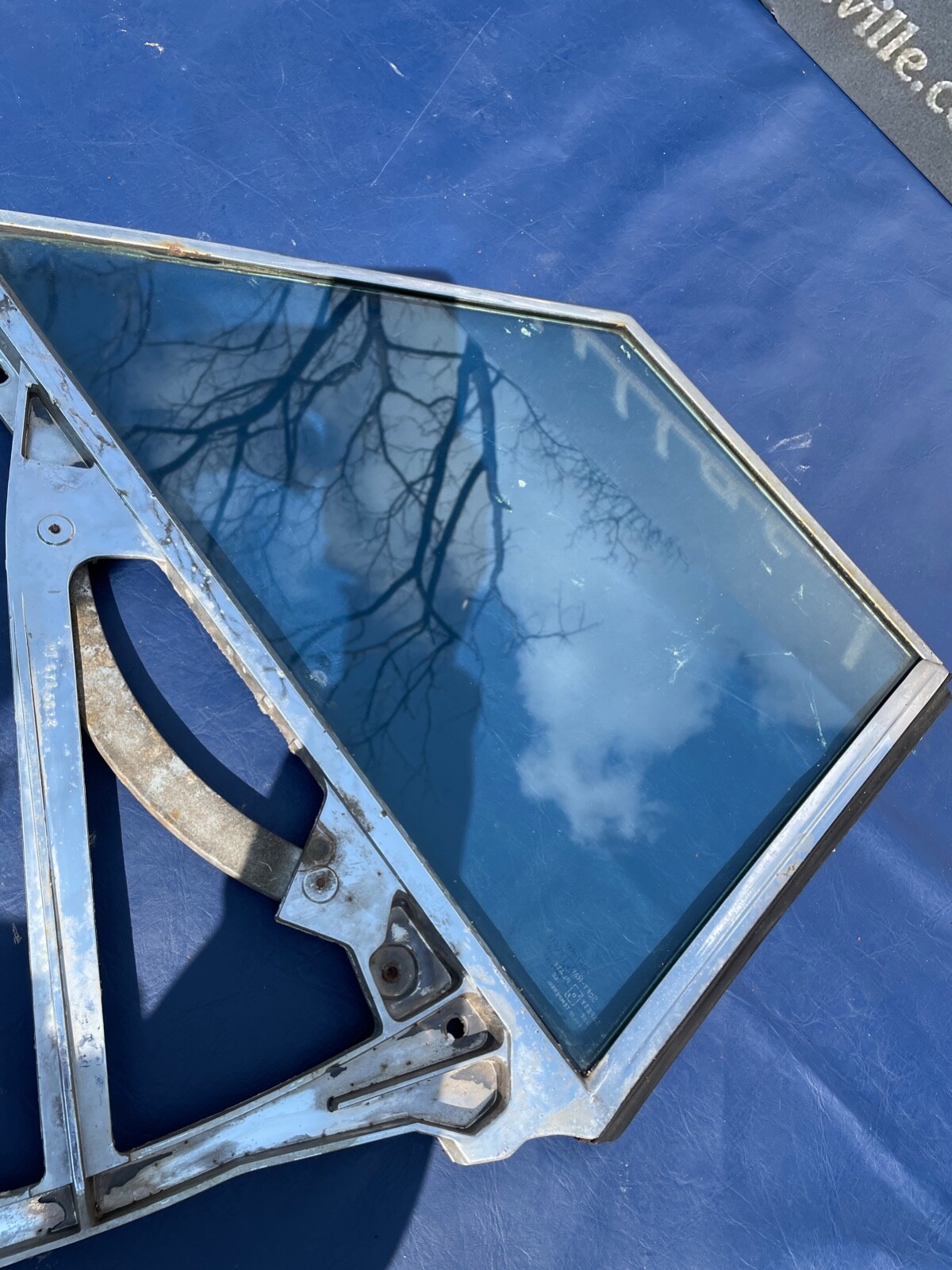 1963 1964 Cadillac Coupe RH PS Rear 1/4 Glass Window Used Original ...