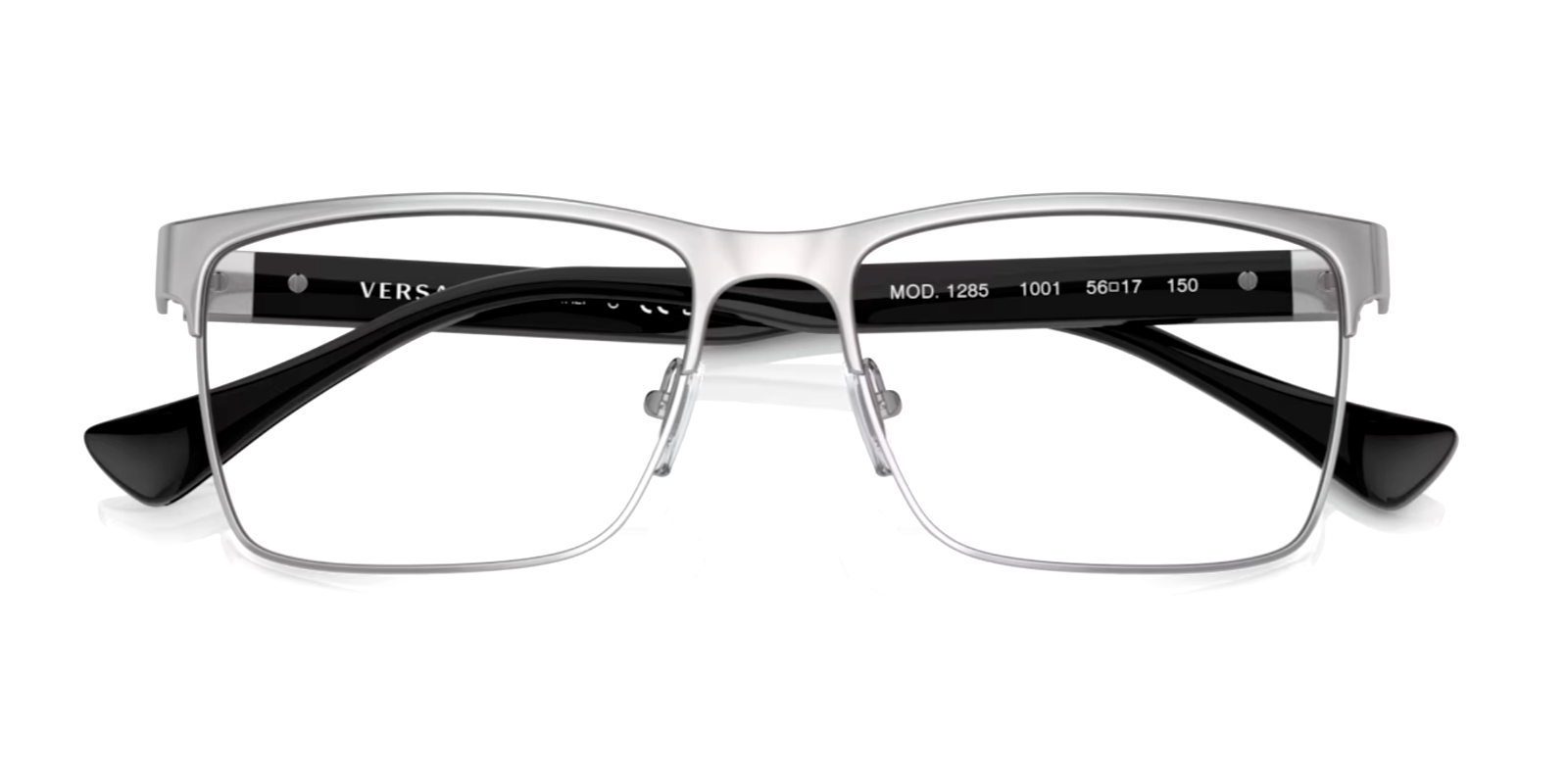New VERSACE Rx-able Eyeglasses MOD. 1285 1001 56-17 150 Gunmetal ...