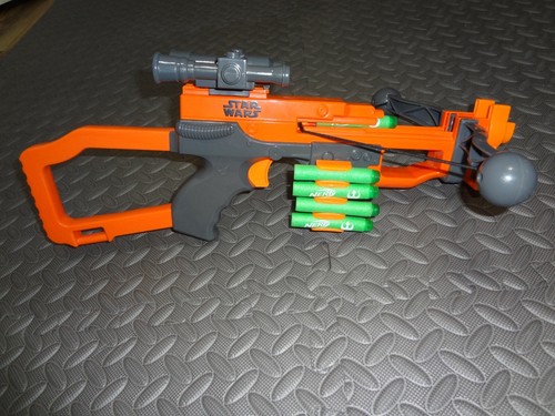 Nerf Star Wars Chewbacca Wookie Bowcaster Blaster Gun Crossbow Toy 5 ...