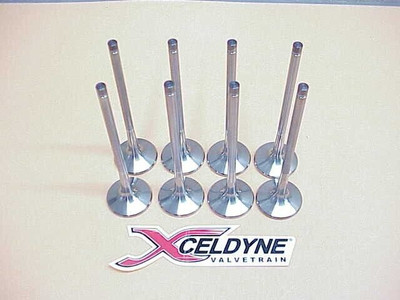 8 New XCELDYNE 7MM Exhaust Valves 5.535" - 1.600" with DLC Coated Tips ...