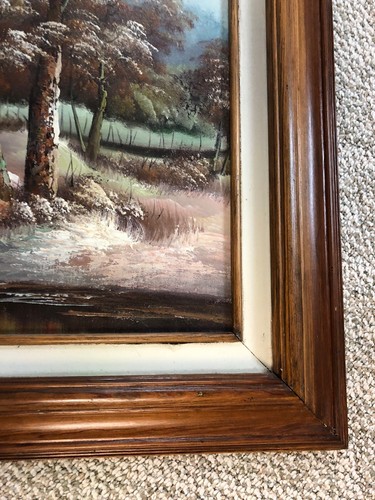 Original C. Inness ,Large landscape painting, Clara Inness Framed 33” x ...