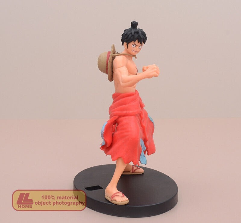 Anime One Piece Monkey D Luffy Wano Country Kimono PVC Figure Statue ...