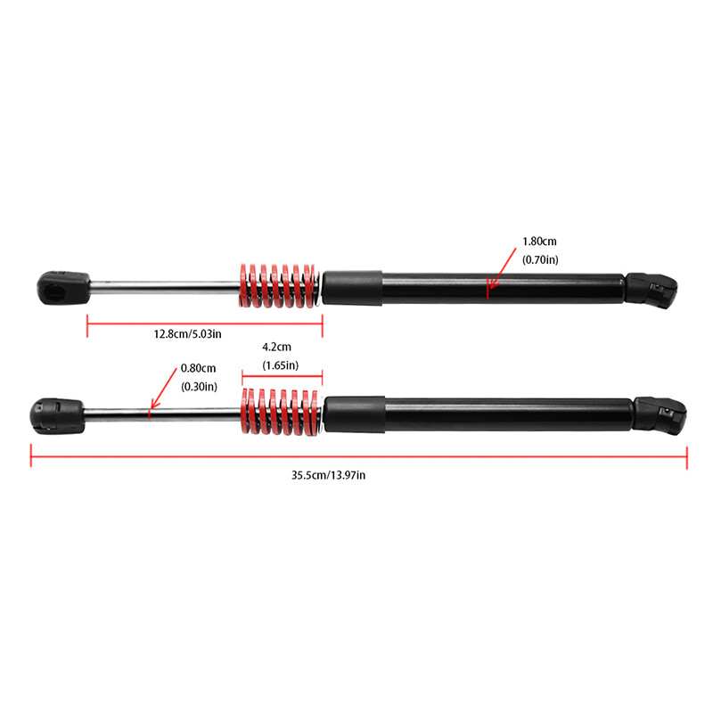2PCS Tailgate Prop Rods Gas Struts Lift Support Spring Shock For Tesla ...