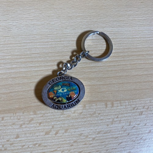 Vintage Souvenir Keychain Georgia Aquarium Reversible Flip | eBay