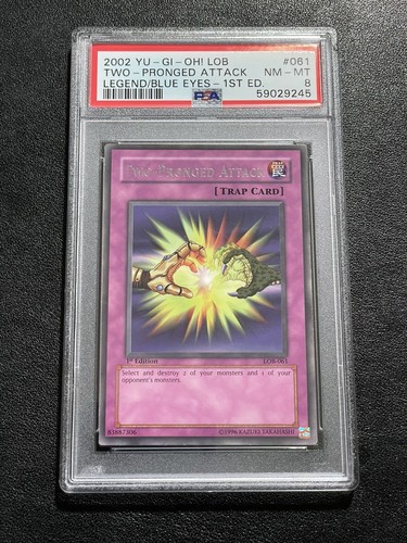 2002 Yu-Gi-Oh! TCG Two-Pronged Attack LOB-061 PSA 8 | eBay
