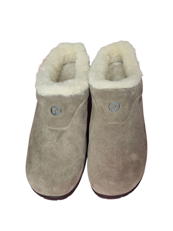 Merrell Encore Ice Women’s Size 10 Stone Suede Clogs Slides Shoes ...