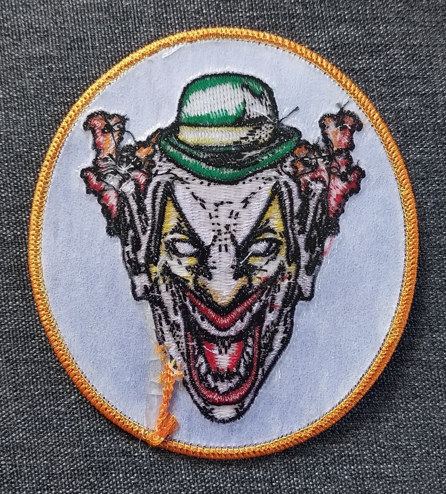 Wicked Evil Laughing Smiling Clown Embroidered Iron On Jacket Vest Hat ...