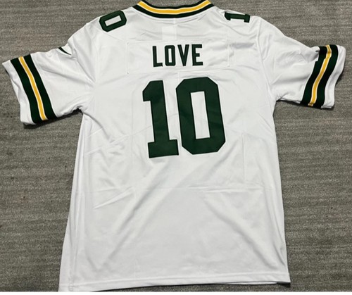New Green Bay Packers #10 Jordan Love Football Game Jersey Stitched Men ...