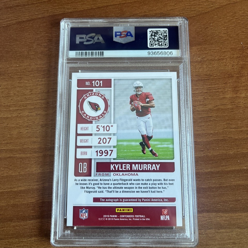 2019 Panini Contenders - Rookie Ticket RPS #101 Kyler Murray (AU, RC ...