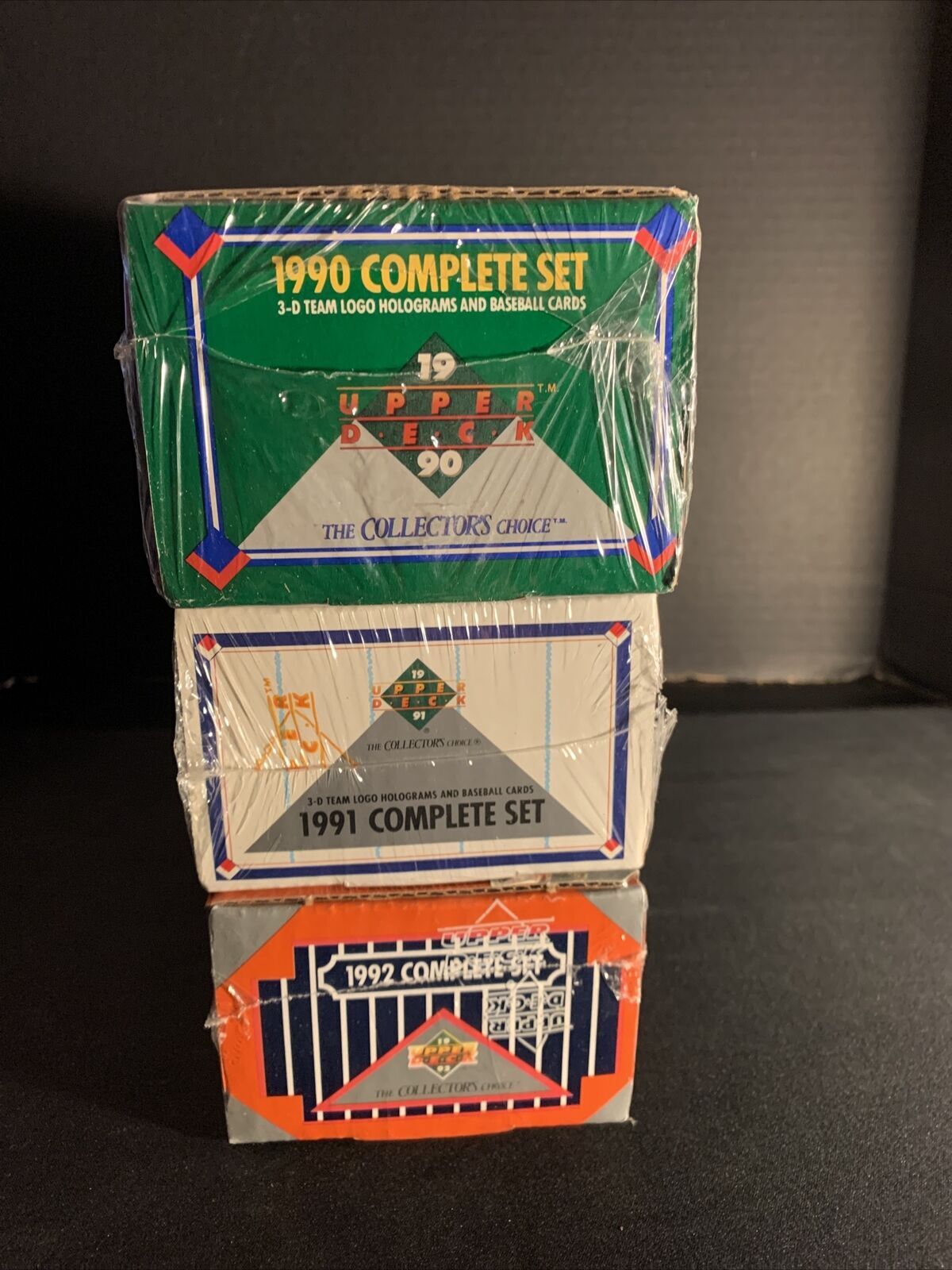 1990 THRU 1996 MLB COMPLETE SETS UPPER DECK BASEBALL FACTORY SEALED ...