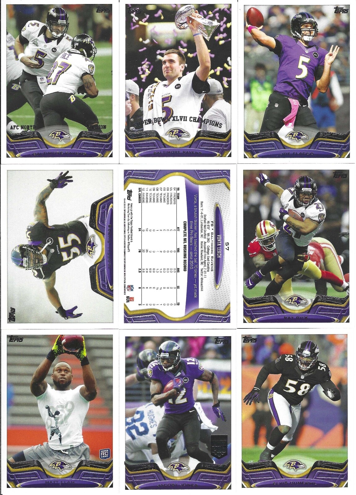 2013 Topps Football Baltimore Ravens Master Team Set w/ Inserts (20) | eBay