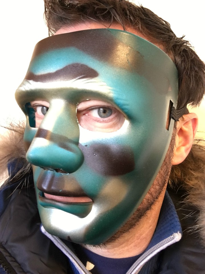 Camoflauge Mime Mask The Purge Robot Dance Crew Halloween Hockey Hip ...