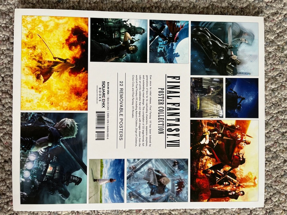 Final Fantasy VII Square Enix Poster Collection Never Used | eBay
