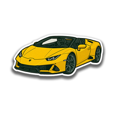Sports Car Sticker 4 inch Lambo Vinyl Decal Waterproof Vehicle High ...