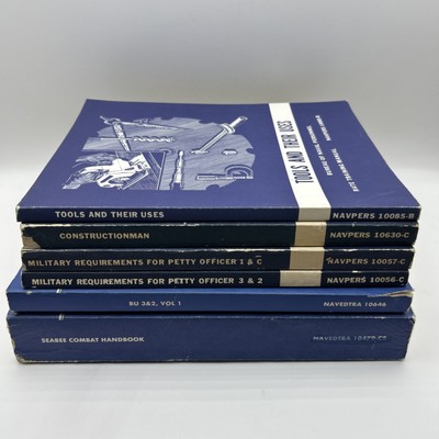 NAVPERS Navy Training Manuals Lot Of 6 Vintage Military 1963-1981 | eBay