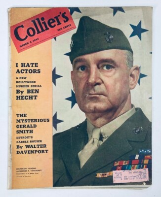 VTG Collier's Magazine March 4 1944 Vol 113 No. 10 Lt Gen. Alexander ...