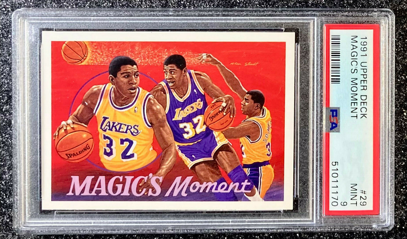 1991 Upper Deck Magic Johnson 'Magic's Moment' Assists Record #29 PSA 9 ...