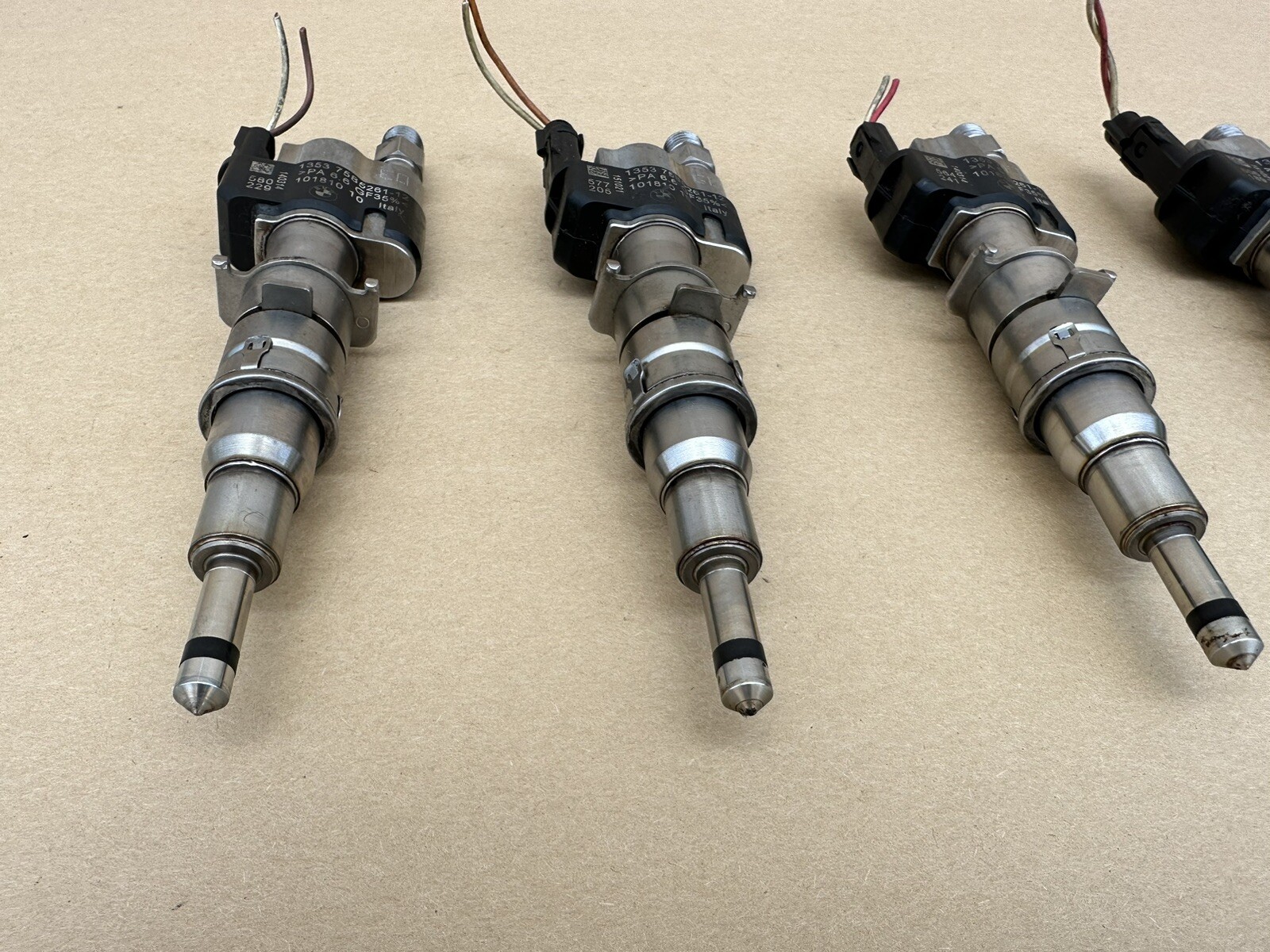 BMW 335 135 535 740 N54 ENGINE SET OF 6 INDEX 12 FUEL INJECTORS ...