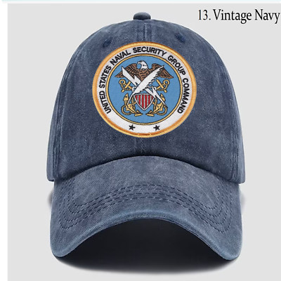 Custom Embroidered Hat US Naval Security Group Command, Veteran Cap ...