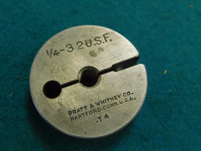 Hanson Whitney Go Thread Ring Gage 1/4"-32 U.S.F. | eBay