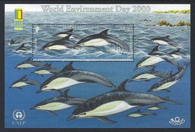 JERSEY 2000 ENVIRONMEMT DAY OVERPRINTED, MINIATURE SHEET UNMOUNTED MINT ...