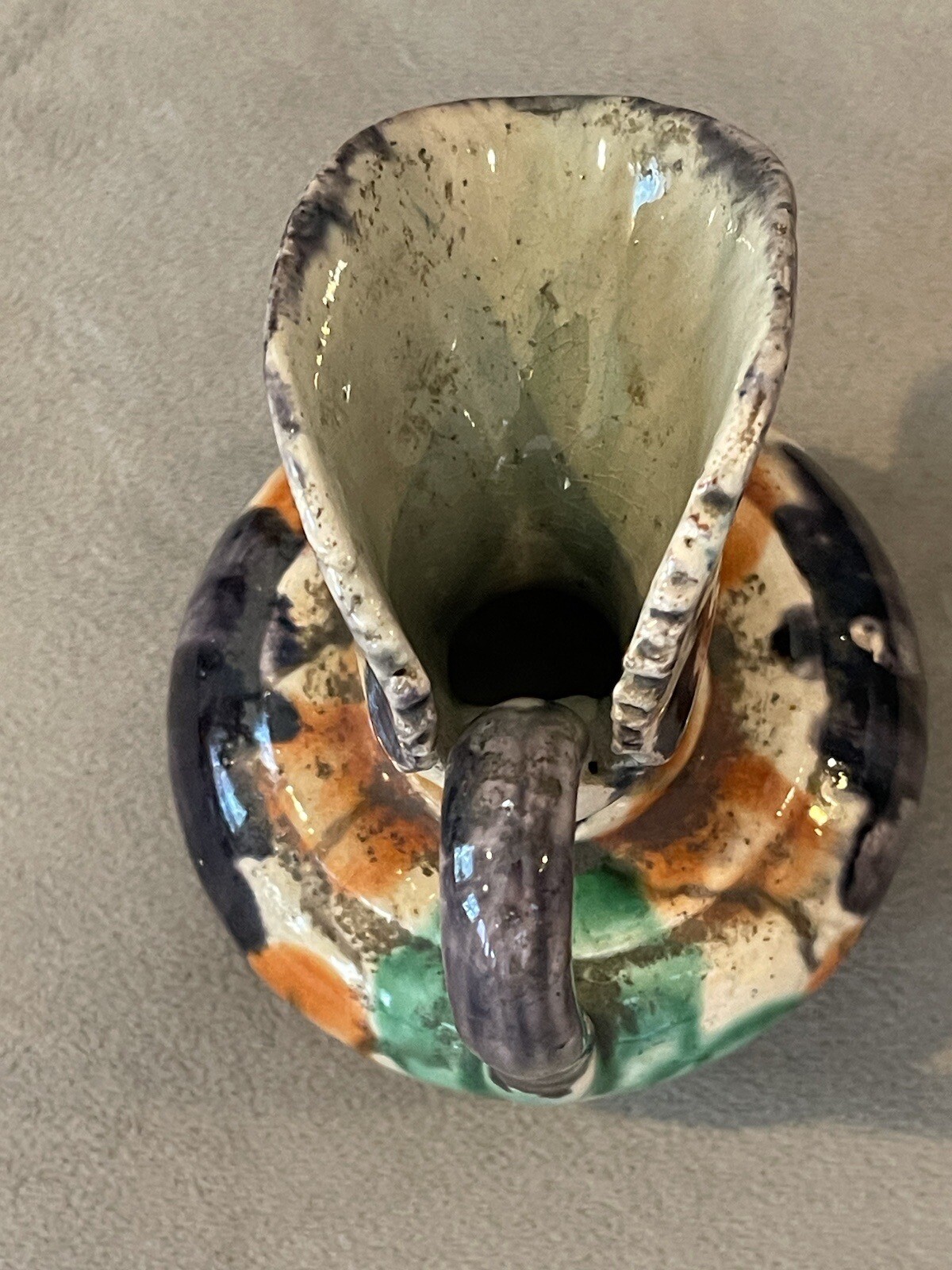 Vintage Miniature Pitcher Mexico Drip Glaze 4.5 Inch | eBay