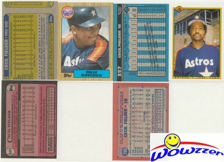 Rare Lot of (12) Different Topps Cecil Fielder ERROR CARDS from 1987 ...