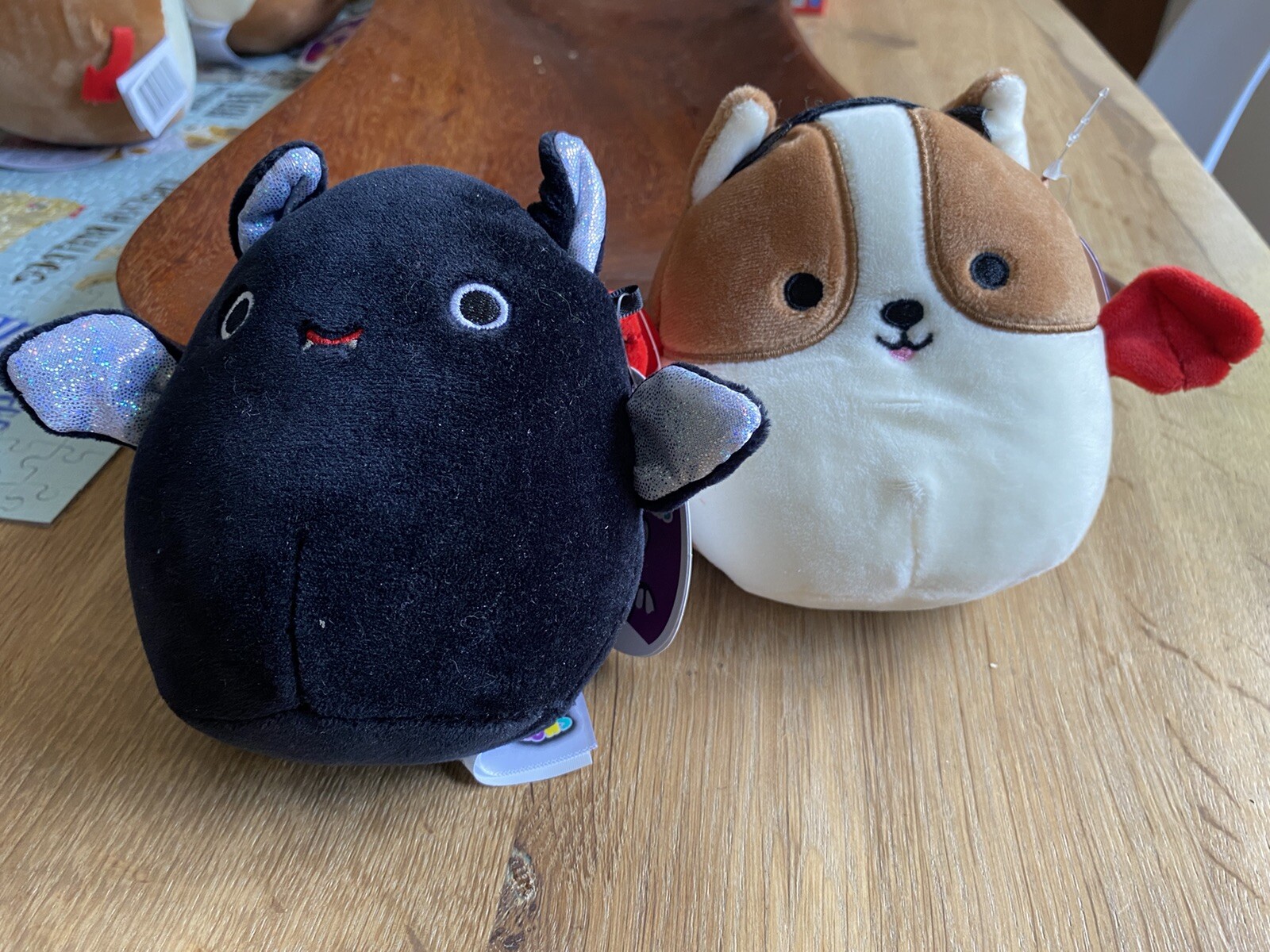 Squishmallow Reginald the Corgi &Emily The Bat Halloween 4” NWT | eBay