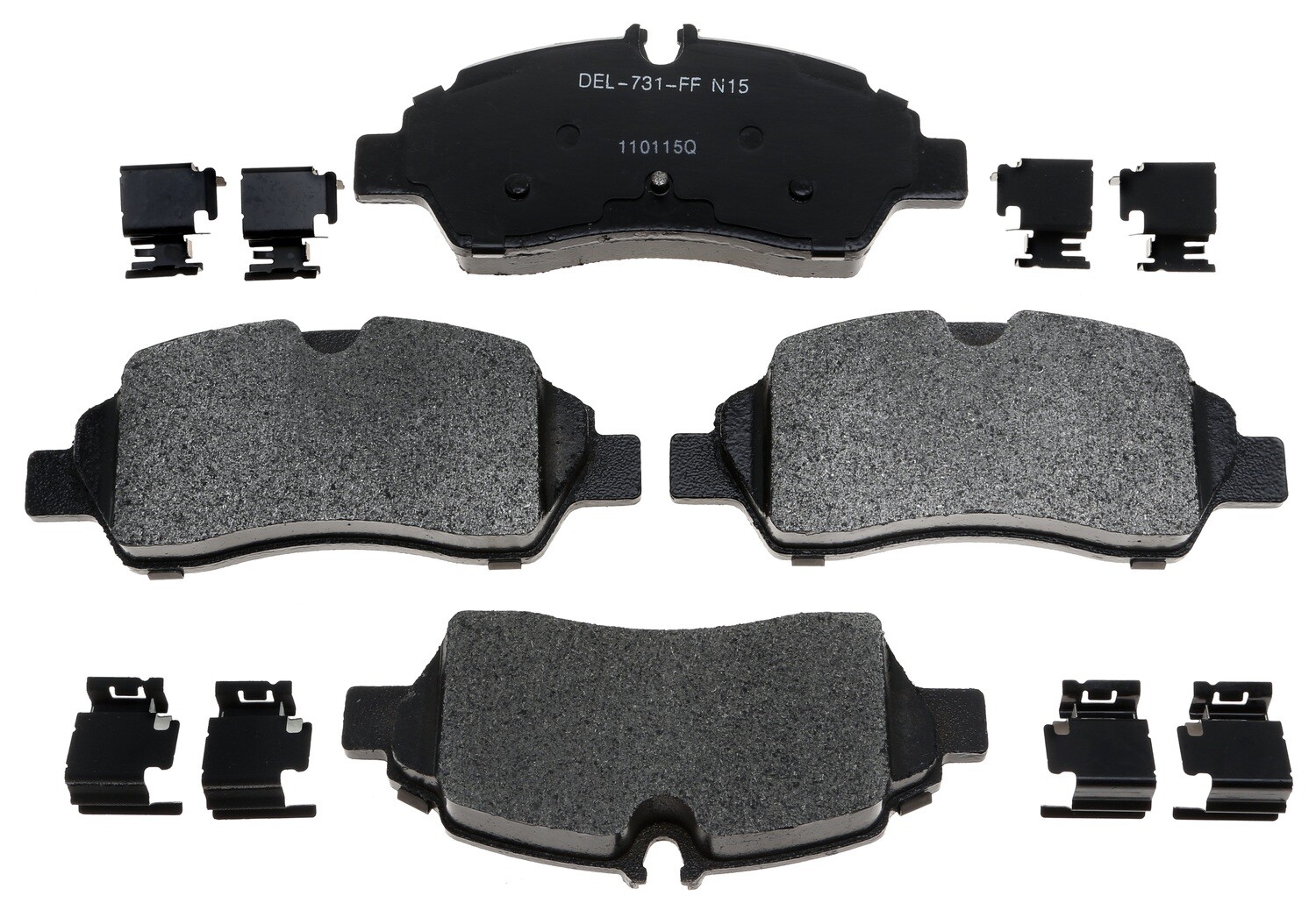 Disc Brake Pad Set-Semi Metallic Disc Brake Pad Rear ACDelco 17D1775MH ...