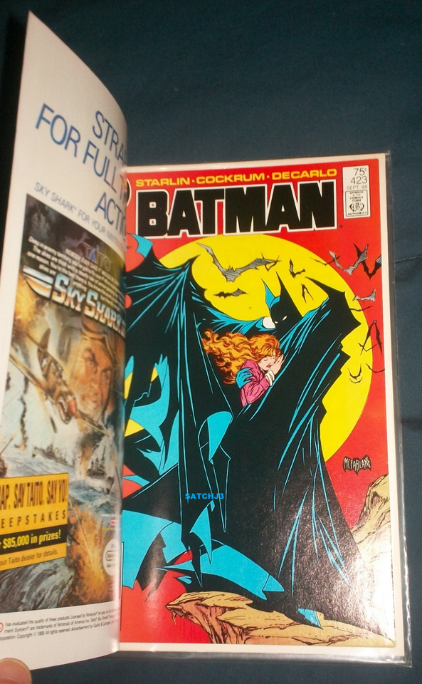 1988 BATMAN #423 DOUBLE COVER COMIC BOOK TODD MCFARLANE COVER ART DC ...