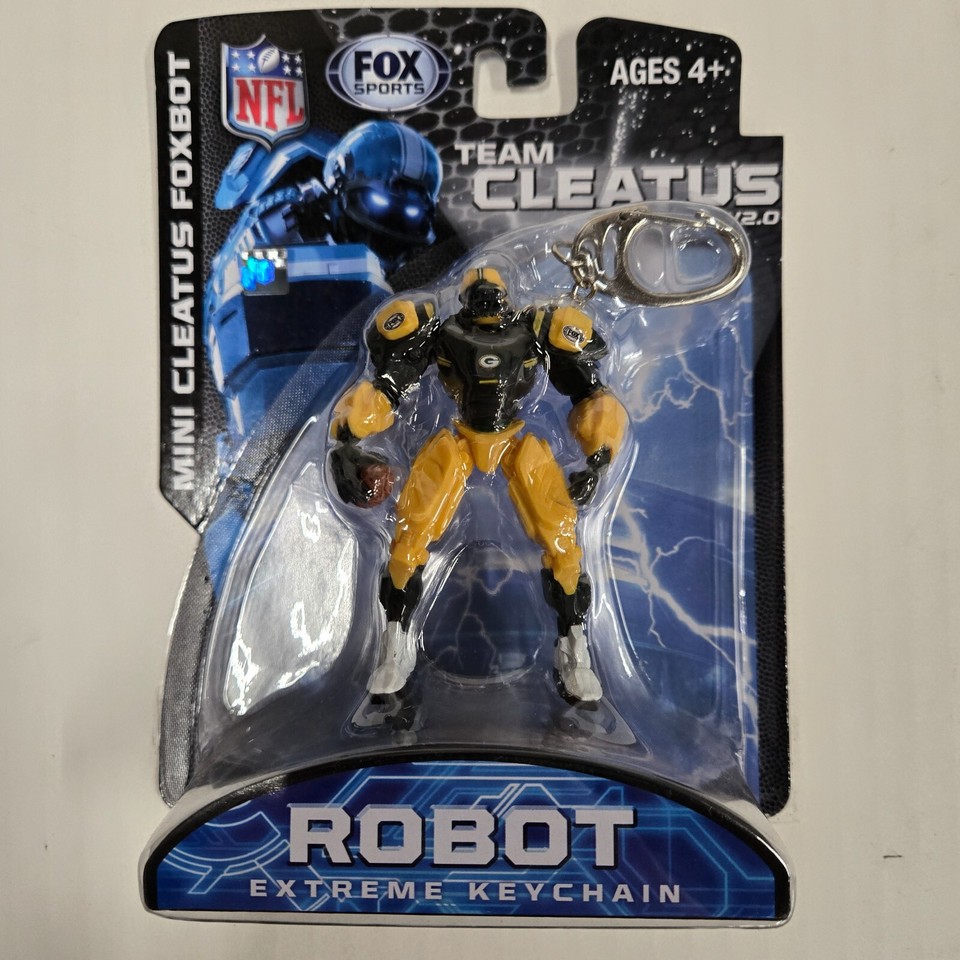 NFL FOX Sports Robot Cleatus Action Figure Key Chain NIB | eBay