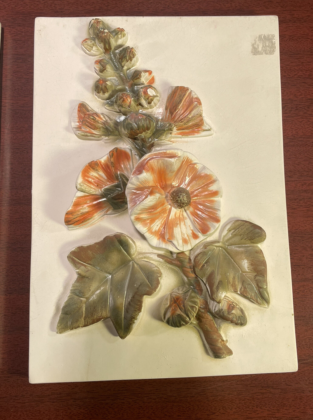 VINTAGE FRUIT/FLOWERS CHALKWARE PLAQUES WALL HANGING SET OF THREE | eBay