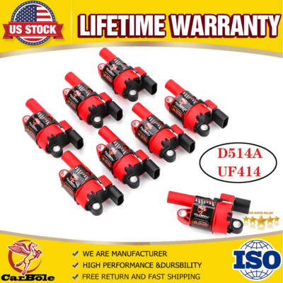 D514A Premium High Performance Ignition Coil Pack (8) For LS2 LS3 LS4 ...
