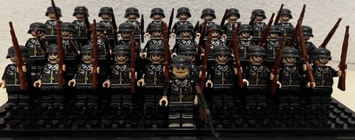 World War 2 Germany Military Legos (30 Soldiers + Commander). | eBay