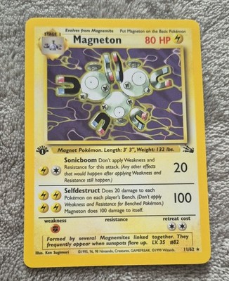 Magneton *1st Edition* Holo Rare 11/62 Pokemon TCG Minty | eBay