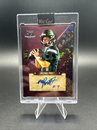 MICHAEL PRATT RC AUTO 3/3 2023 Wild Card 7 Card Stud Autograph ...