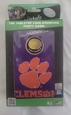 COINHOLE - Tabletop Coin-Bouncing Party Game New - CLEMSON TIGERS | eBay