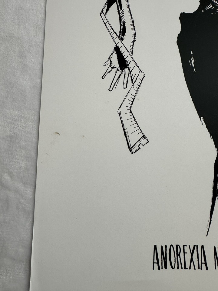 Any Means Necessary Anorexia Nervosa Art Poster 11.25x17.25” Disorder ...