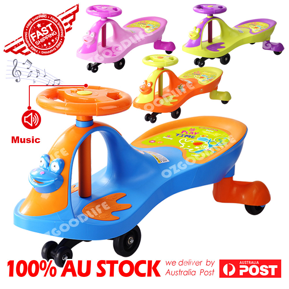 Swivel Scooter Wiggle Gyro Swing Car Ride On Twist & Go Kid Toy Car ...